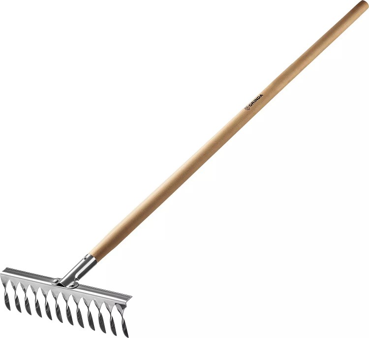Грабли GRINDA PROLine из нержавеющей стали, 12 витых зубцов, 39481-12 ...